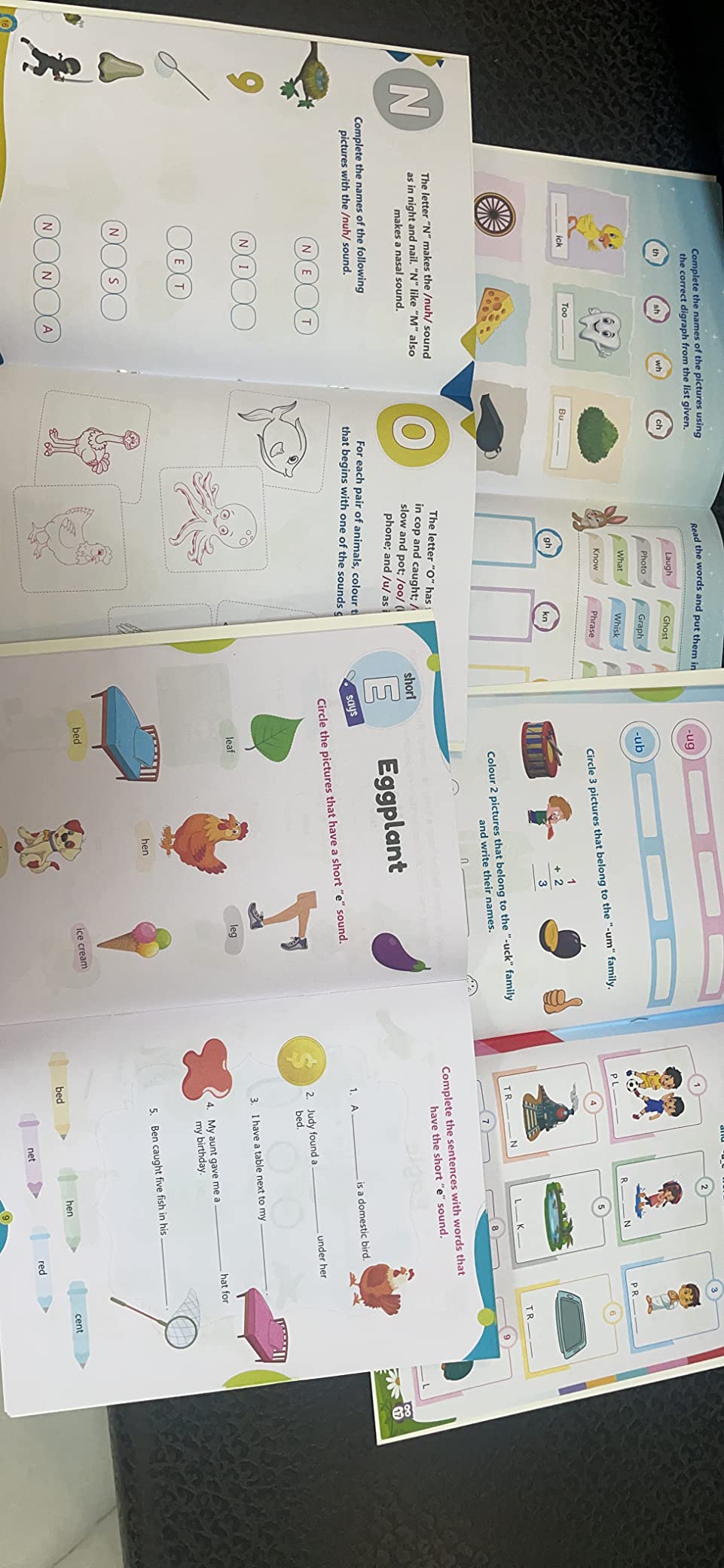 Phonics Reader (Set of 4 Books) - Alphabet Sounds, Short and Long Vowel ...