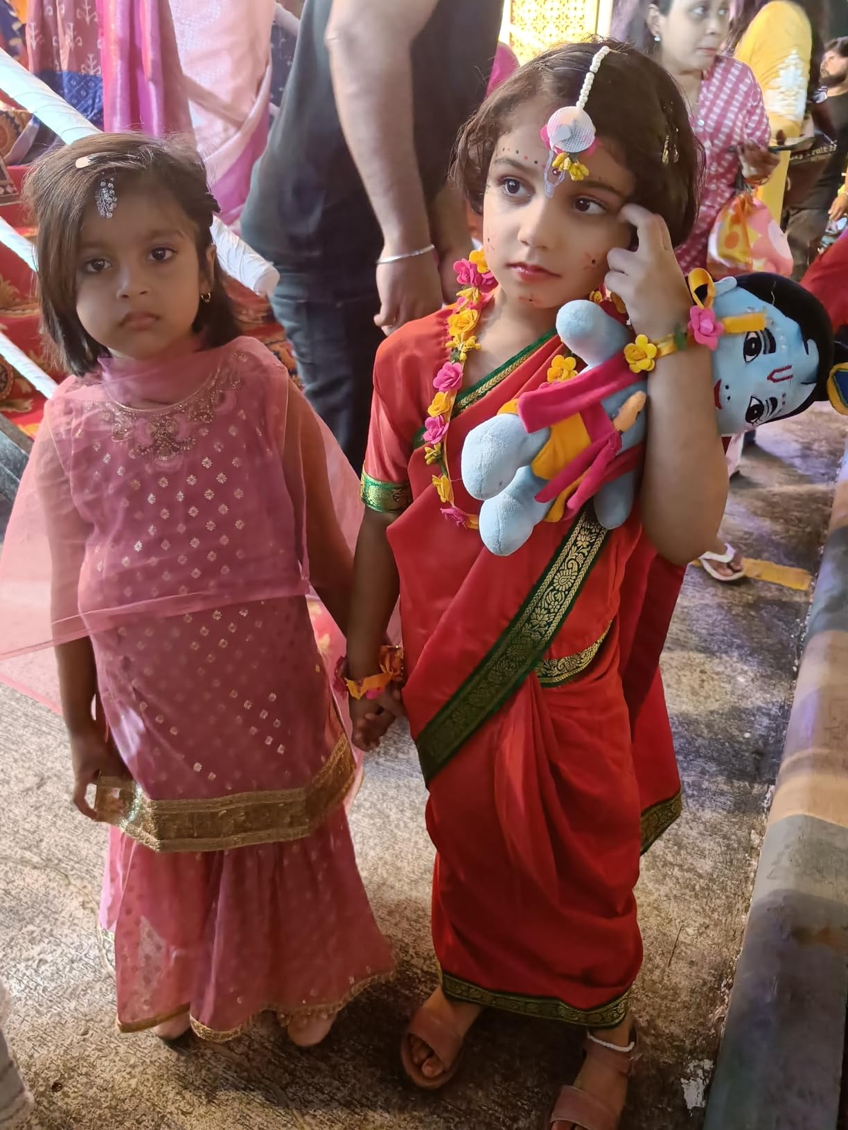 Buy BookMyCostume Maiya Yashoda Janmashtami Kids Fancy Dress Costume ...