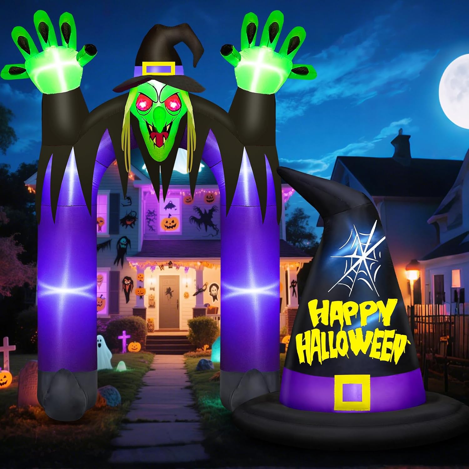 Amazon.com: Halloween Inflatables Outdoor Decorations, Halloween ...