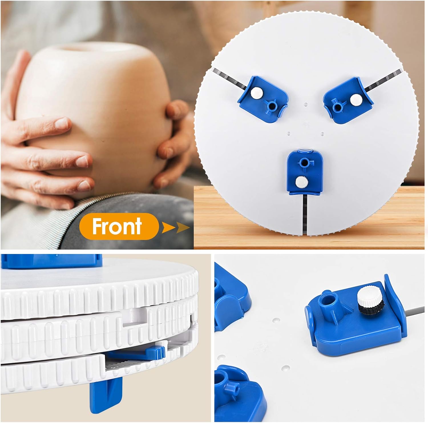 InLoveArts Adjustable Pottery & Ceramics Clips Tools, Pottery Trimming ...