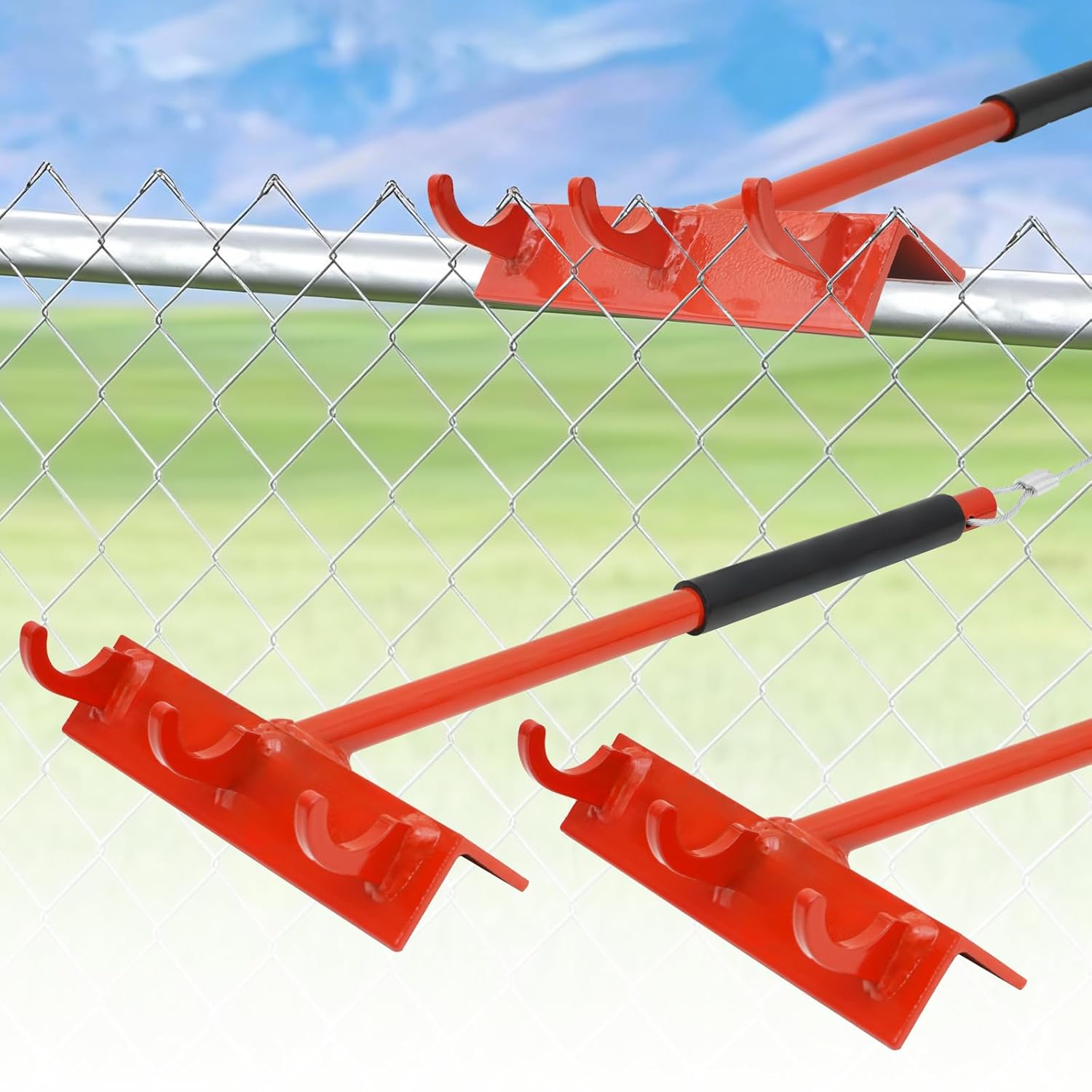 Amazon.com : 2 Pack Chain Link Fence Top Rail Stretcher Tool, Heavy ...