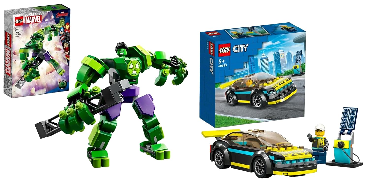 LEGO Marvel Hulk Mech Armour 76241 Building Toy Set (138 Pieces) City ...