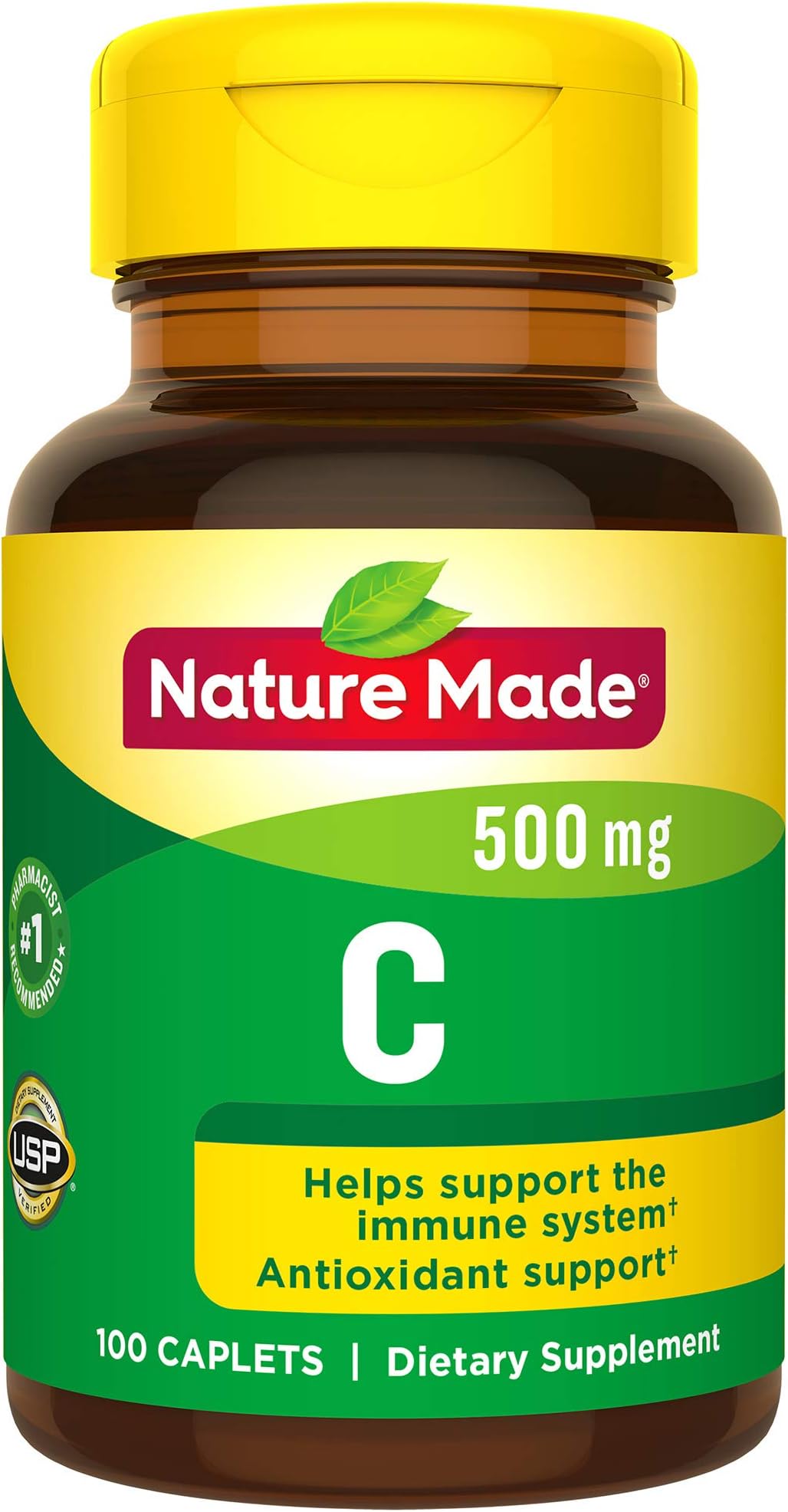 Amazon.com: Nature Made Vitamin C 500 mg, Dietary Supplement for Immune ...