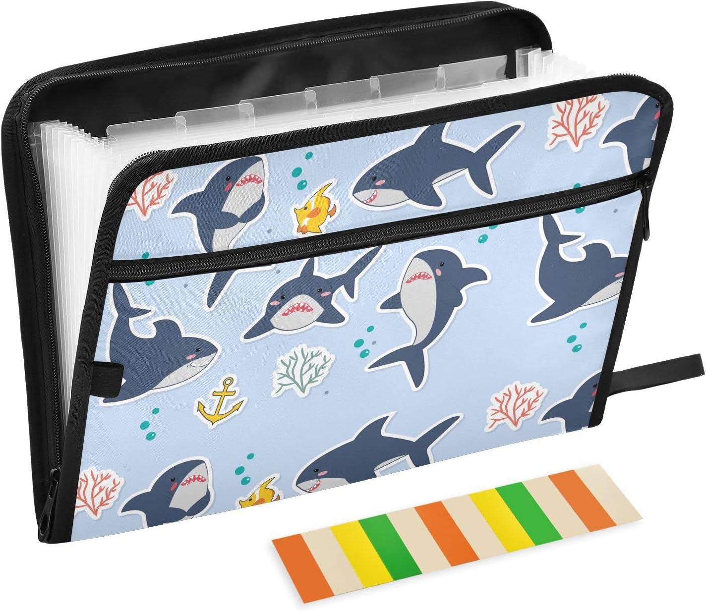 Sharks Expanding File Folder for Documents A4 Letter Size Accordion ...