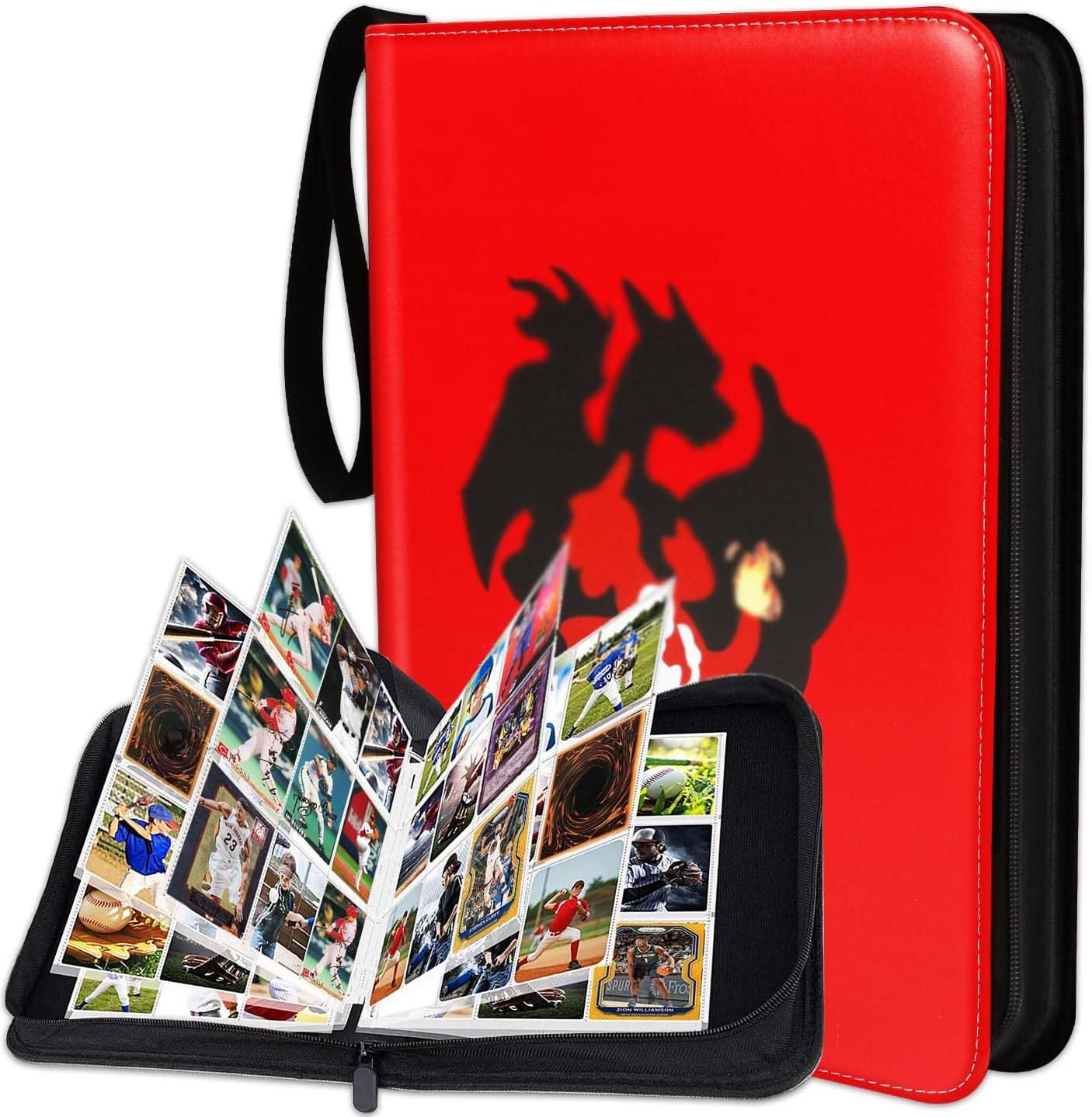 Amazon.com: Trading Card Binder holder 9-Pocket, Collection Cards Album ...