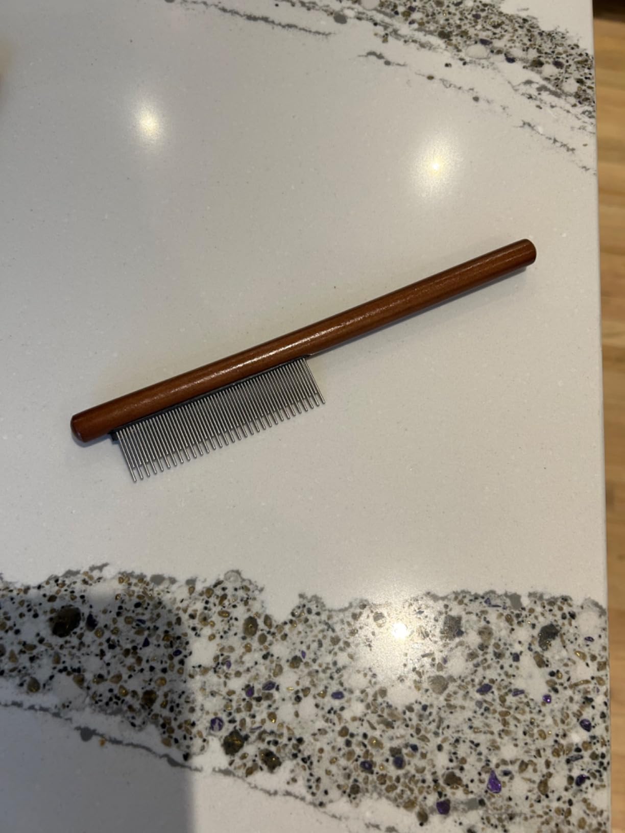 Amazon.com: Dematting Comb for Dogs,Cat Flea Comb,CISHNOU Solid Wood ...