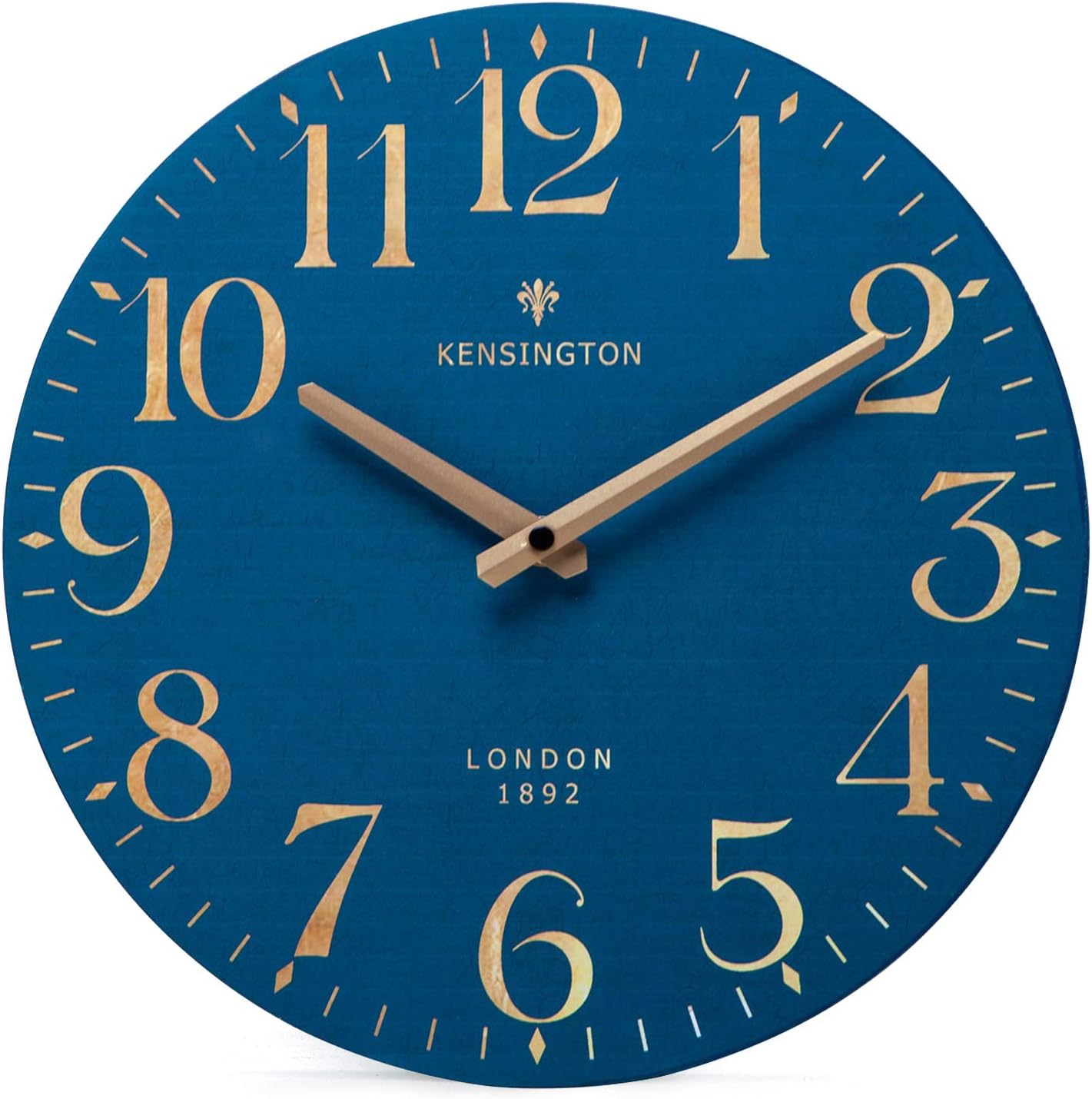 Amazon.com: Westclox Ingraham 12" Blue & Patterned Frame Wall Clock ...