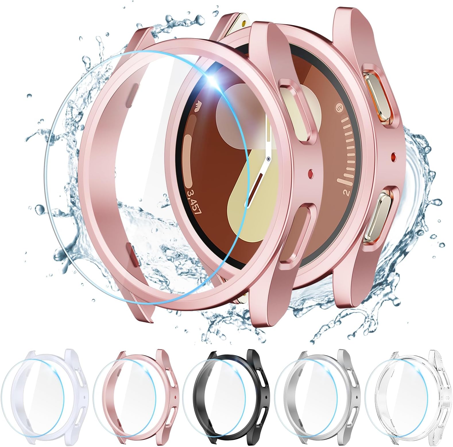 Amazon.com: Screen Protector Case Compatible for Samsung Galaxy Watch 7 ...