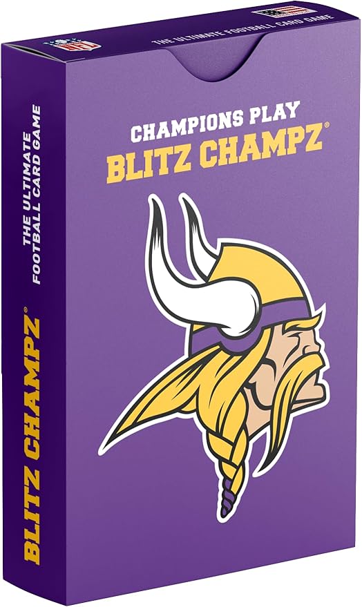 Amazon.com: Blitz Champz Minnesota Vikings Card Game | Football Card Game for Boys and Girls ...