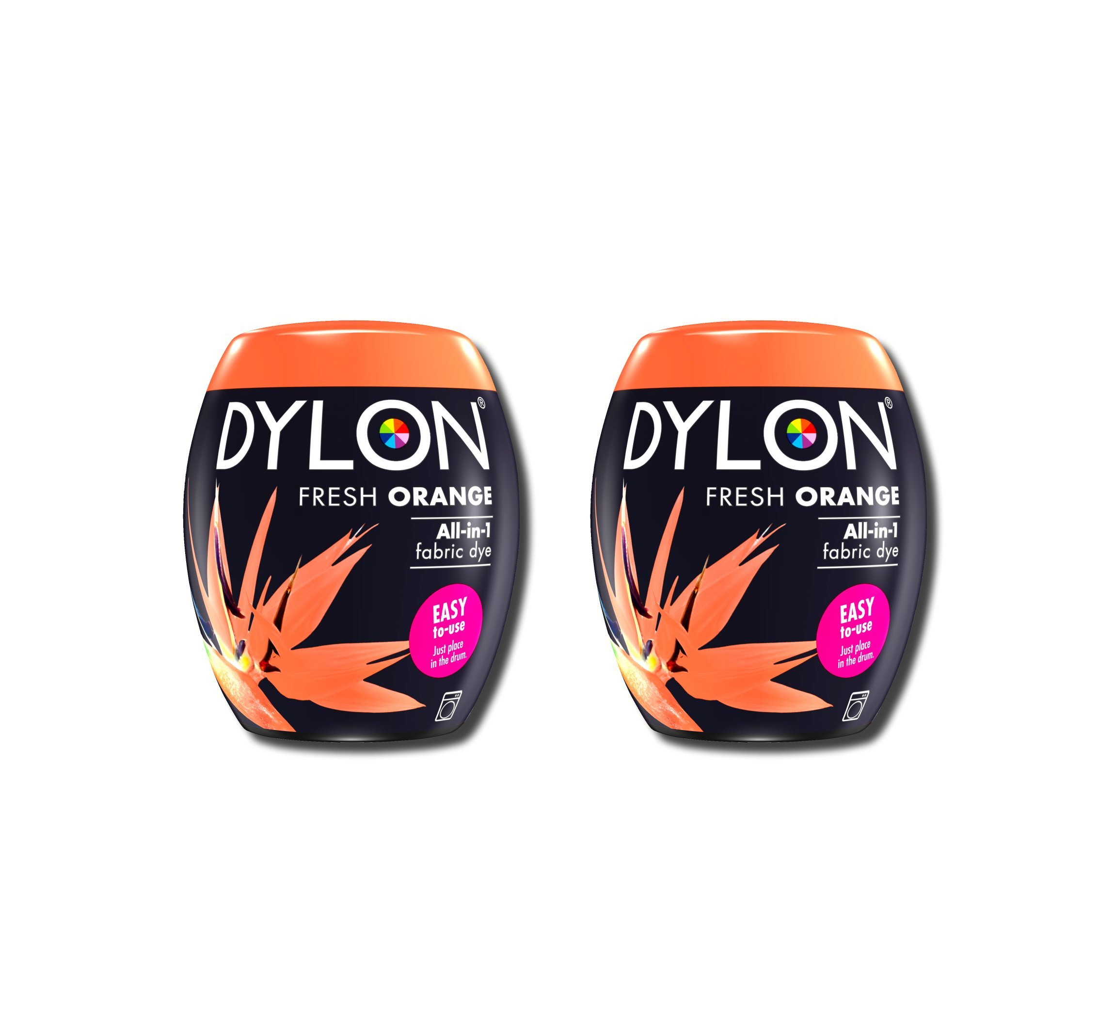 New Dylon 350g Fresh Orange Machine Dye Pod 2 Pack : Amazon.co.uk: Grocery