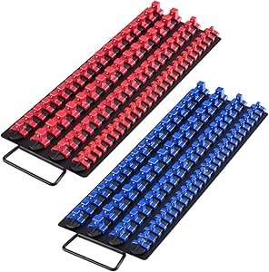 Amazon.com: VEVOR Portable Socket Organizer Tray, 2PCS Metric & SAE ...