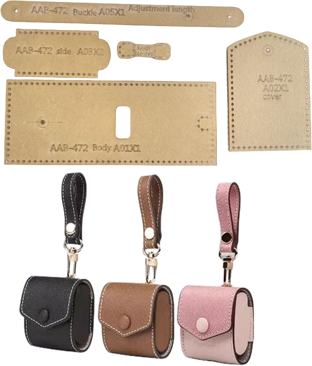 Amazon.com: BAENRCY Coin Purse Acrylic Template Leather Pattern Acrylic ...