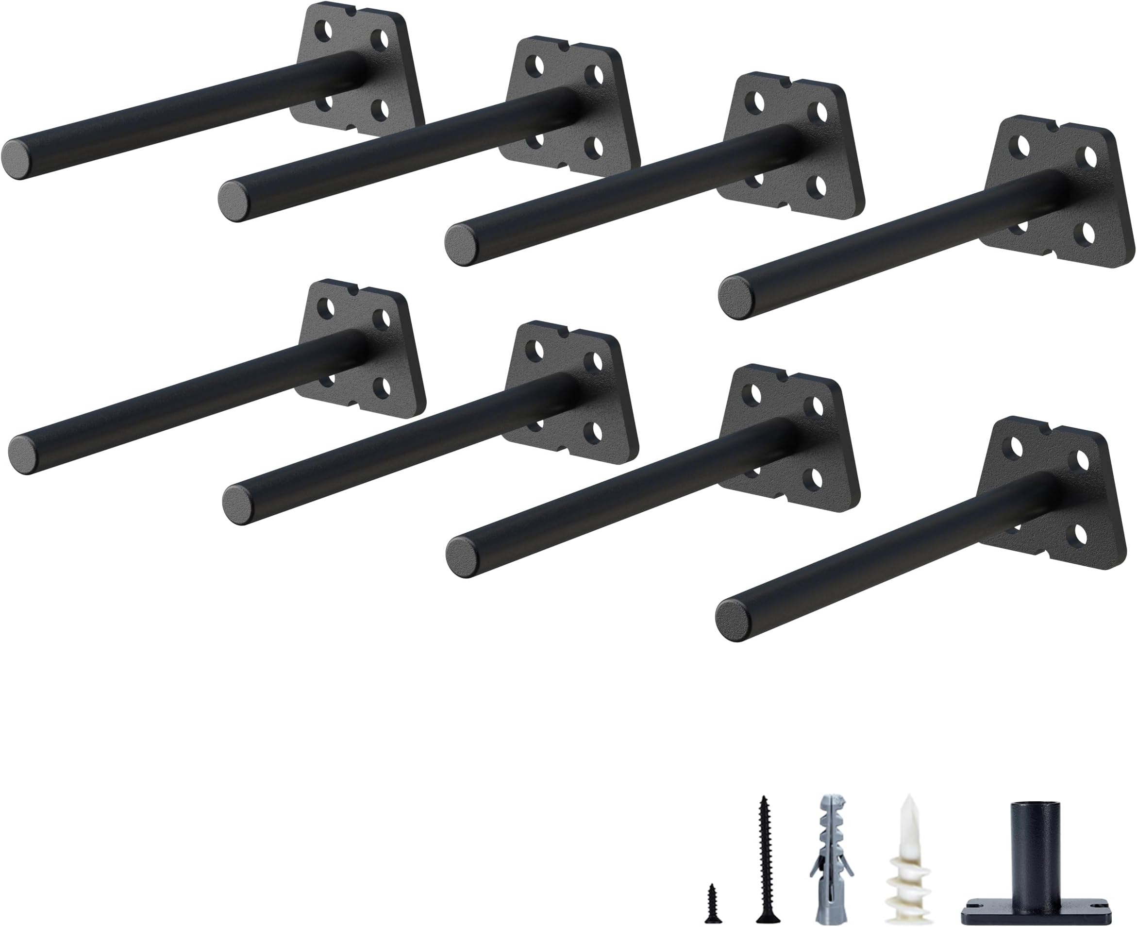 Amazon.com: Floating Shelf Brackets Hardware - 4 pcs 6 Inch Hidden ...