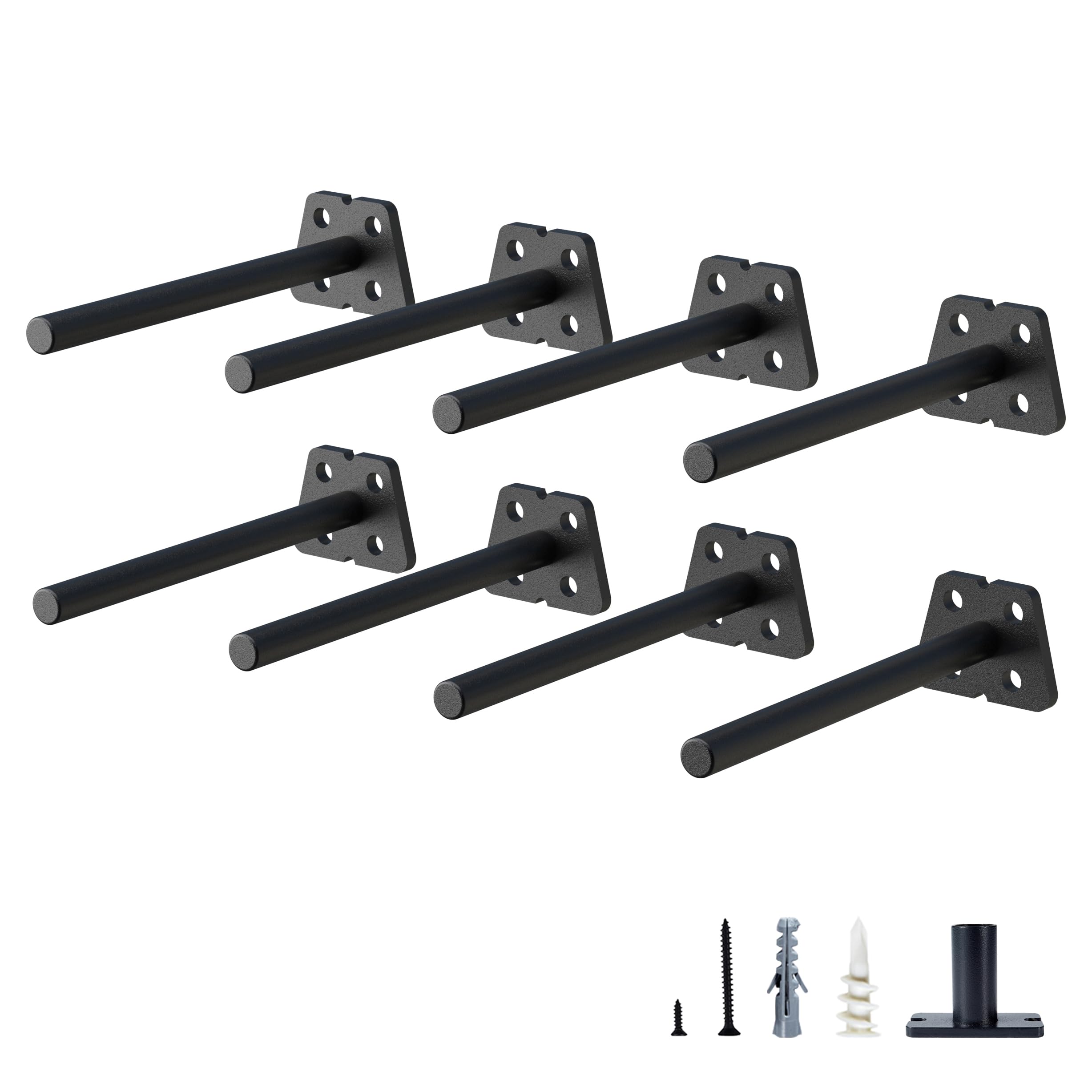 Snapklik.com : 8-Pack 6 Inch Hidden Floating Shelf Bracket, Heavy Duty ...