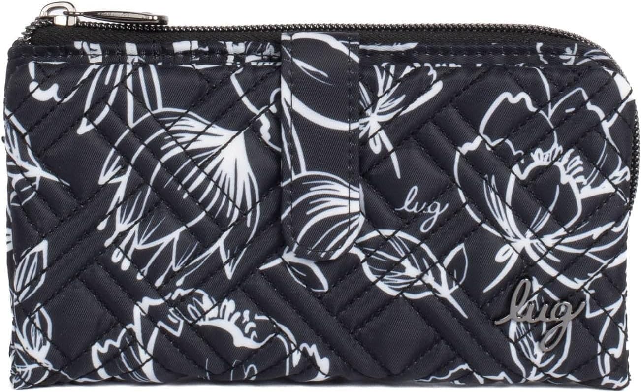 Amazon.com: Lug - Tram 2 RFID Wallet (Outline Floral Black) : Clothing ...