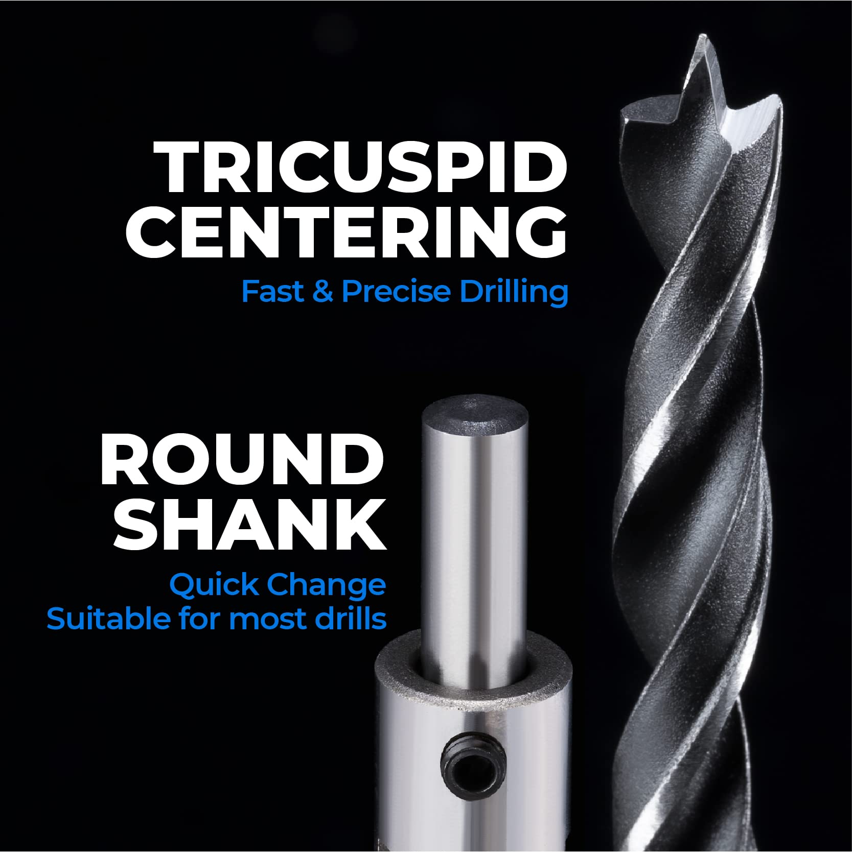 Snapklik.com : Amoolo Countersink Drill Bits Set 7Pcs, Counter Sink ...