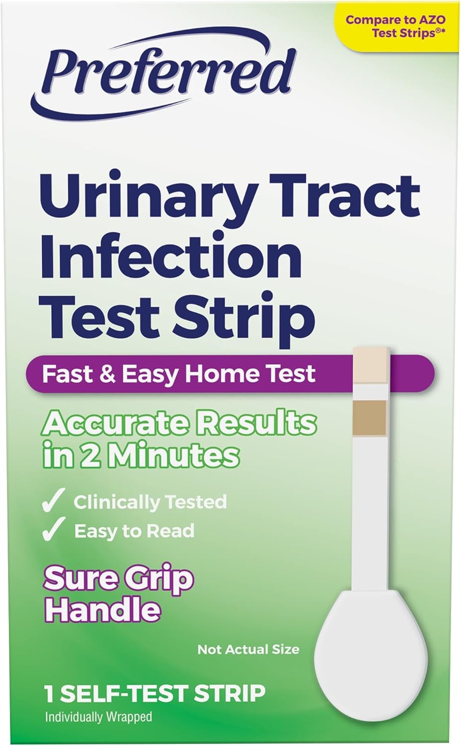 Amazon.com: Preferred Urinary Tract Infection UTI Test Strip 1ct (Pack ...