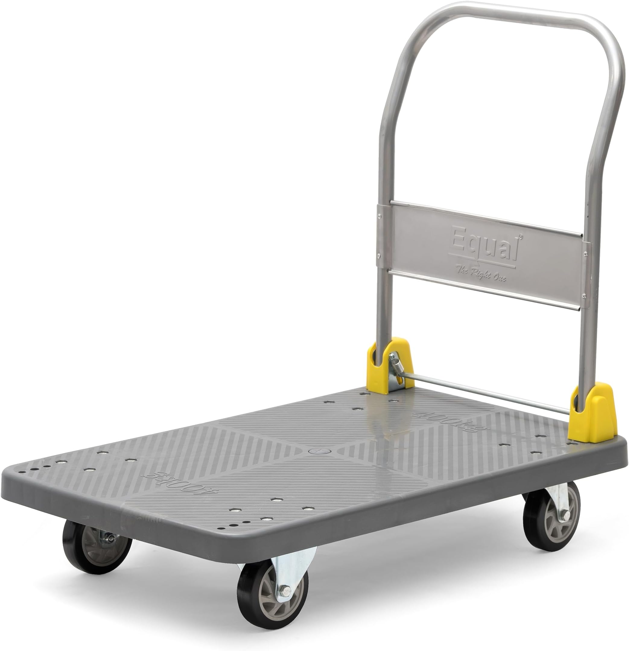 EQUAL 600kg Capacity Plastic Foldable Platform Trolley for Heavy Weight ...