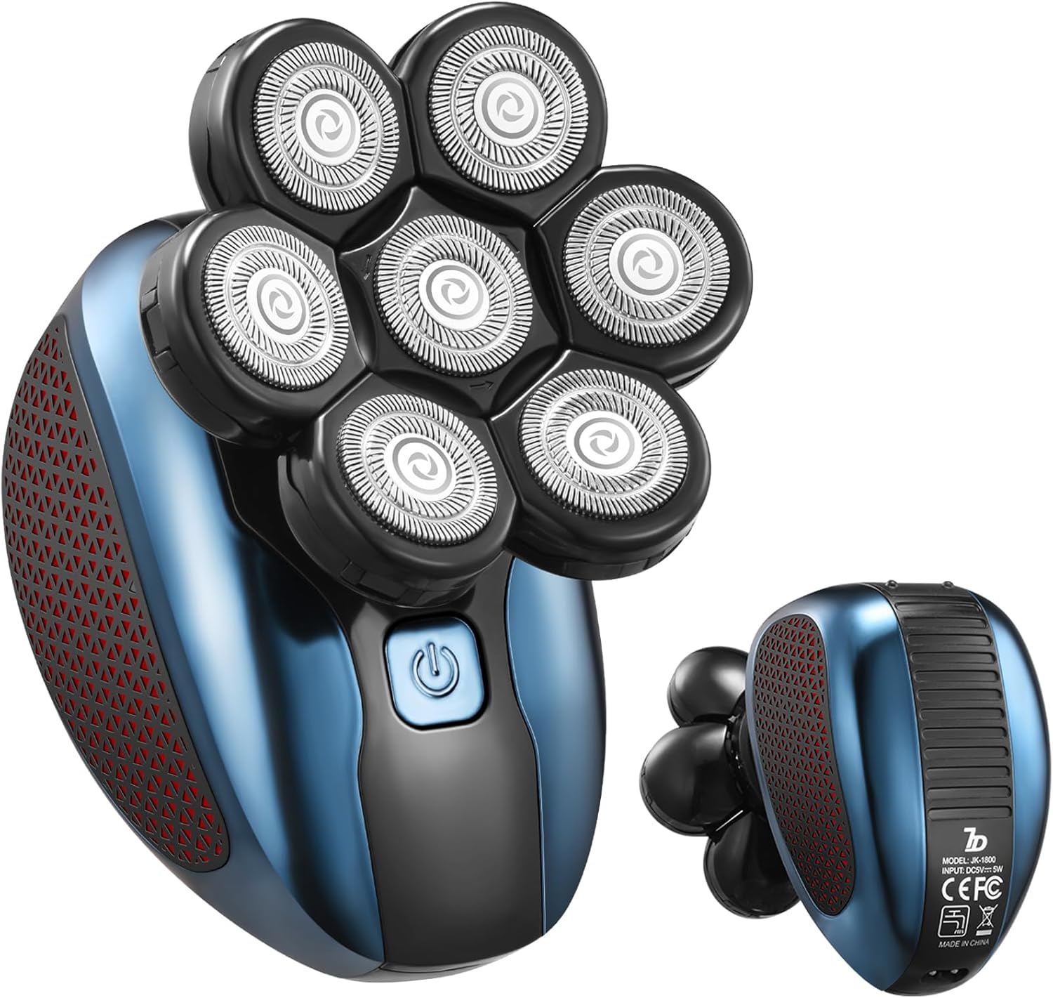 Amazon.com: Paubea Head Shavers for Bald Men, 6 in 1 Detachable 7D Head ...