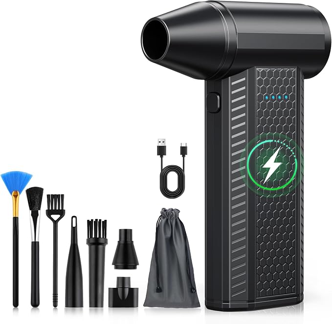 Compressed Air Duster kit-Blower-pc Duster Electric-130000RPM- Replace ...