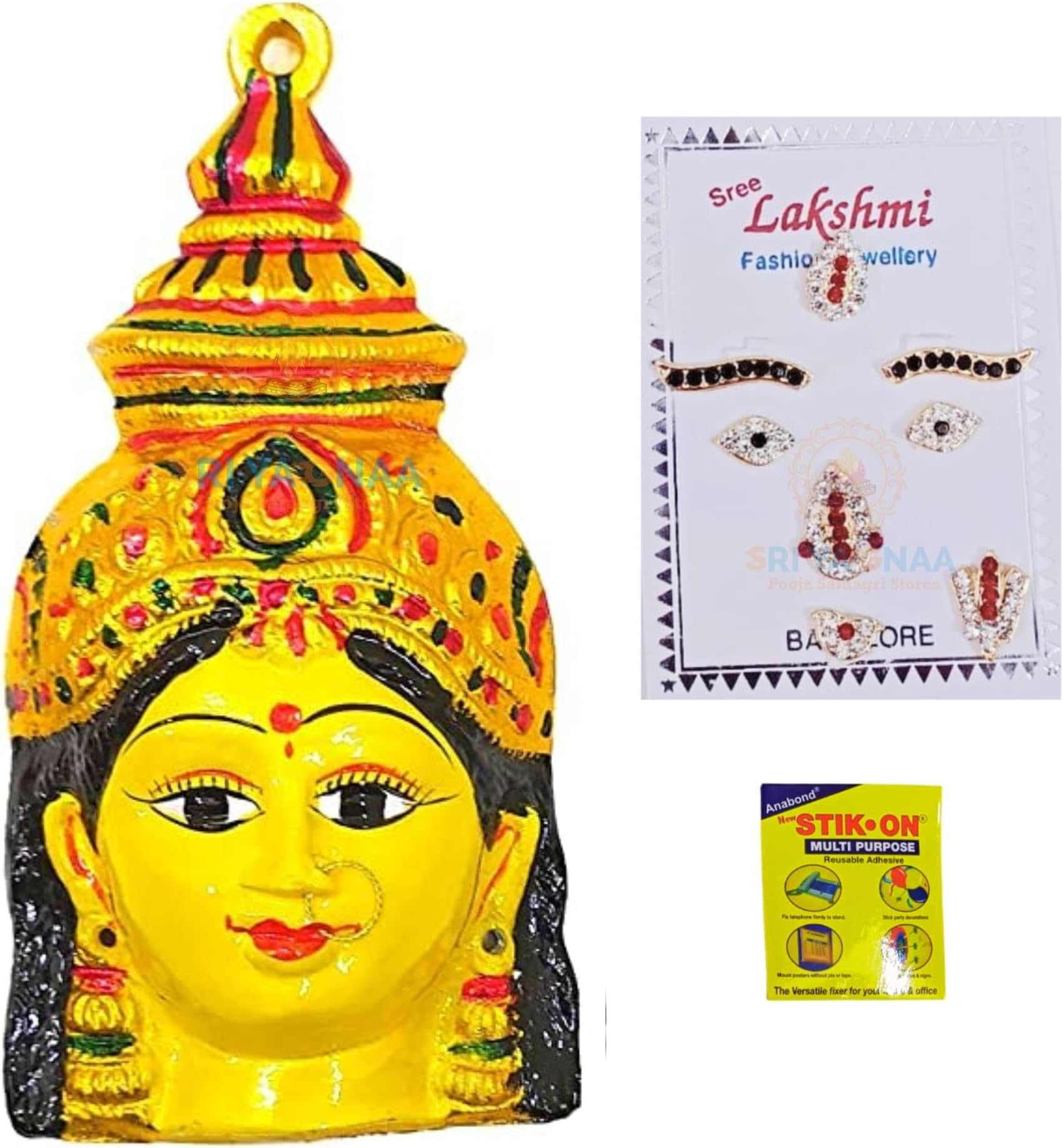 Buy Puja N Pujari Varalakshmi Amma Face Mask , Multicolor Online at Low ...