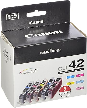 Amazon.com: Canon CLI-42 Genuine Five Color Pack, Compatible with PIXMA ...