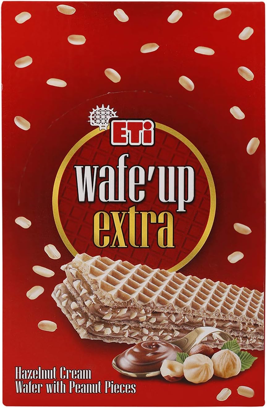 Eti Wafe'Up Extra Hazelnut Cream With Peanut Pieces Wafer, 29 Gm (Pack ...