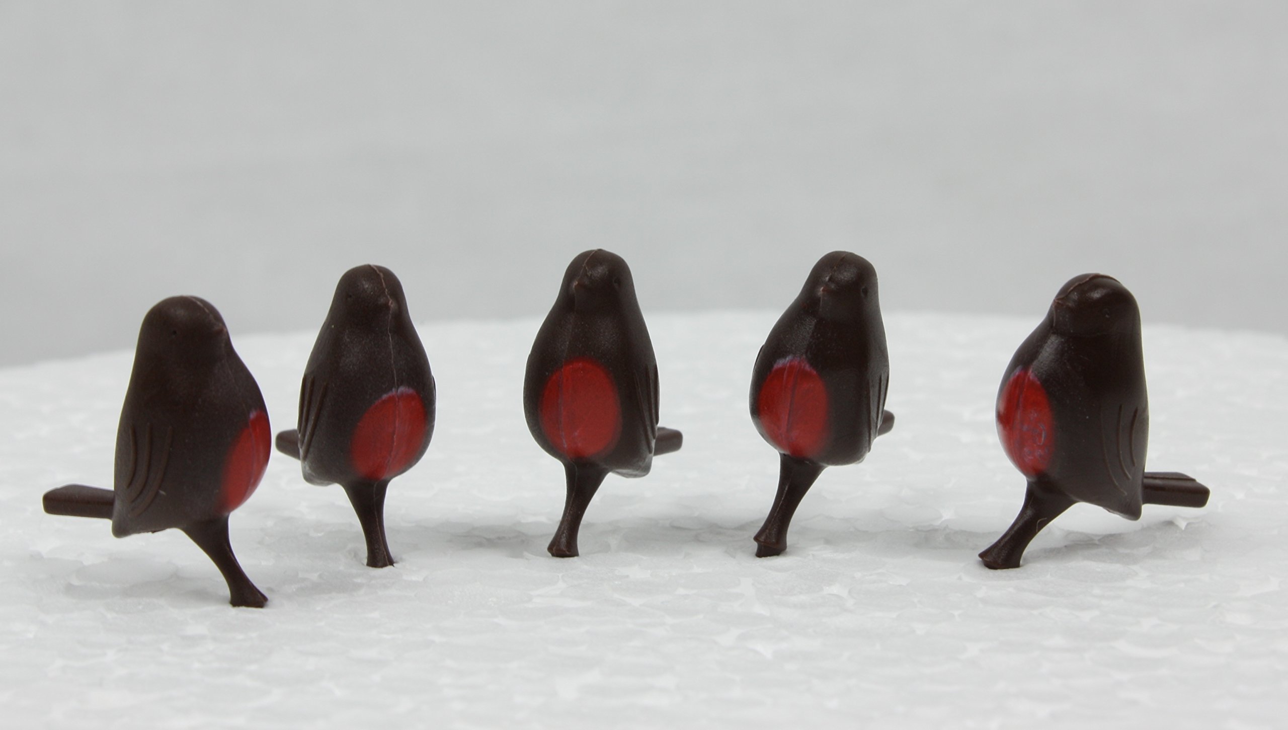 10 x Robin Christmas Cake Topper Decorations : Amazon.co.uk: Grocery