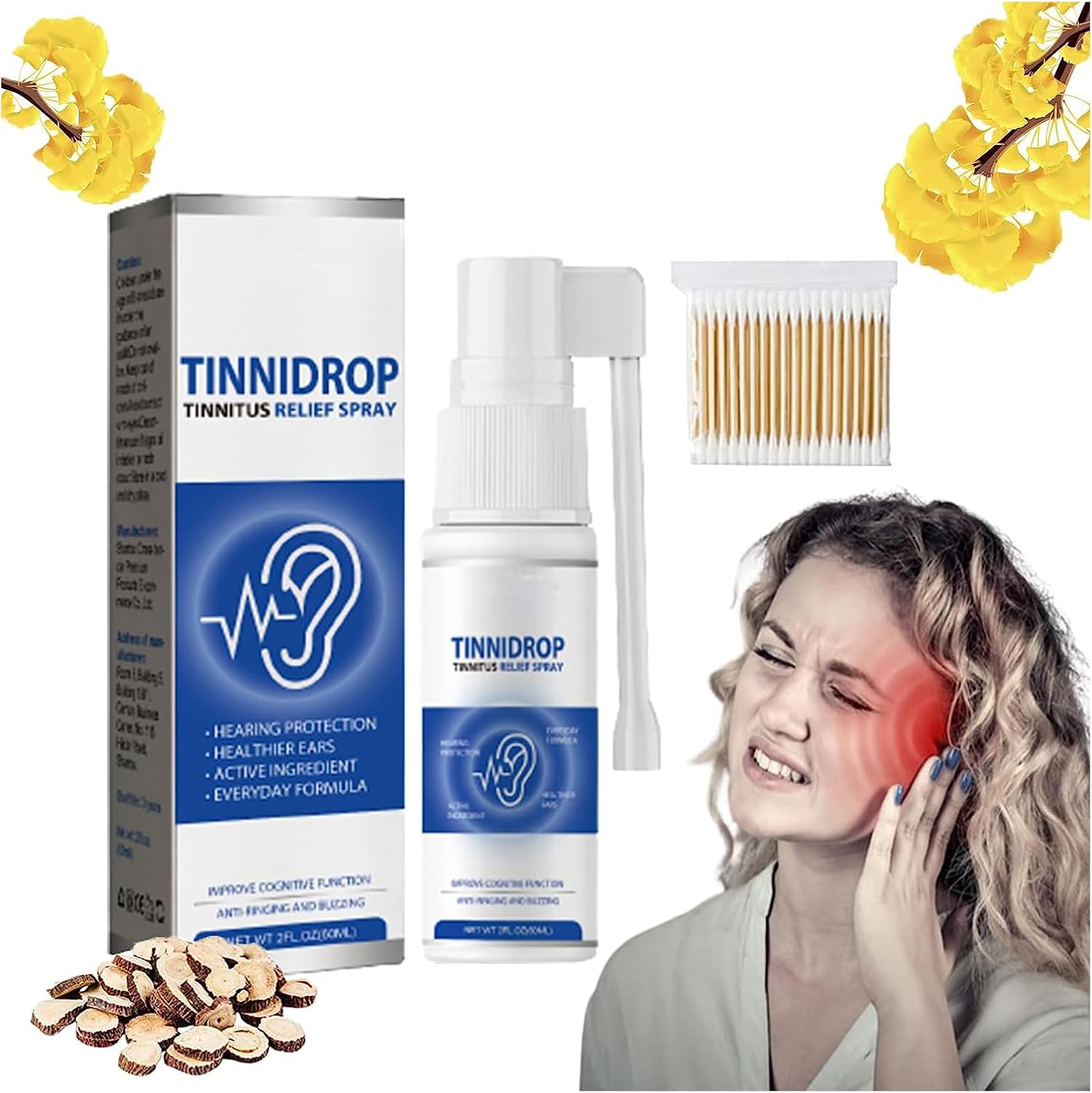 Luhaka - Tinnidrop - Spray de alivio de tinnitus, alivio de tinnitus ...