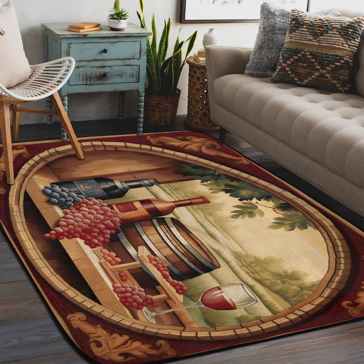 Wine Themed Rugs | Bryont Blog