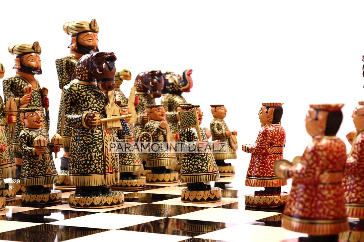 Paramount Dealz Indian Royal Maharaja Style 21 Inch Chess Board ...