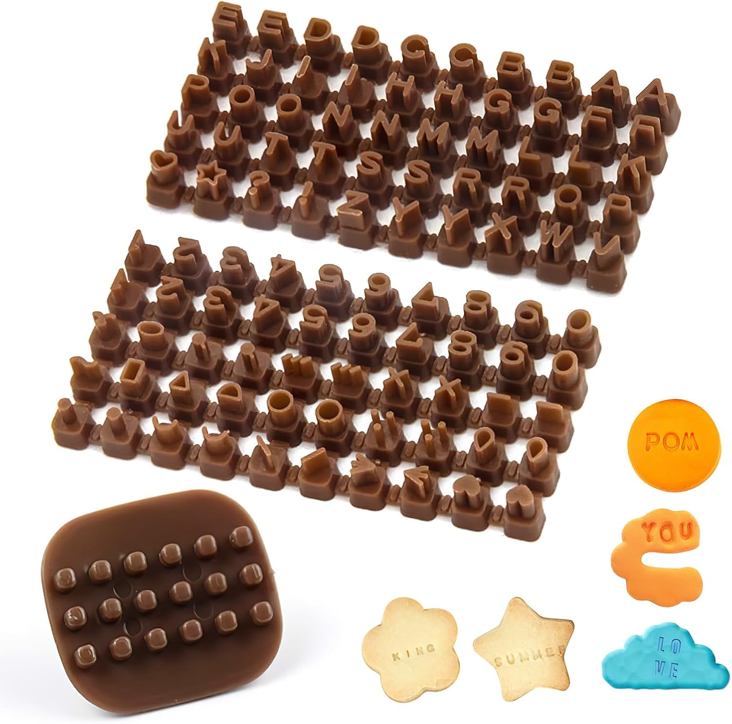 Lotnut Emporte Pièce Alphabet et Chiffre, Lot de 100 Emporte Pièce ...