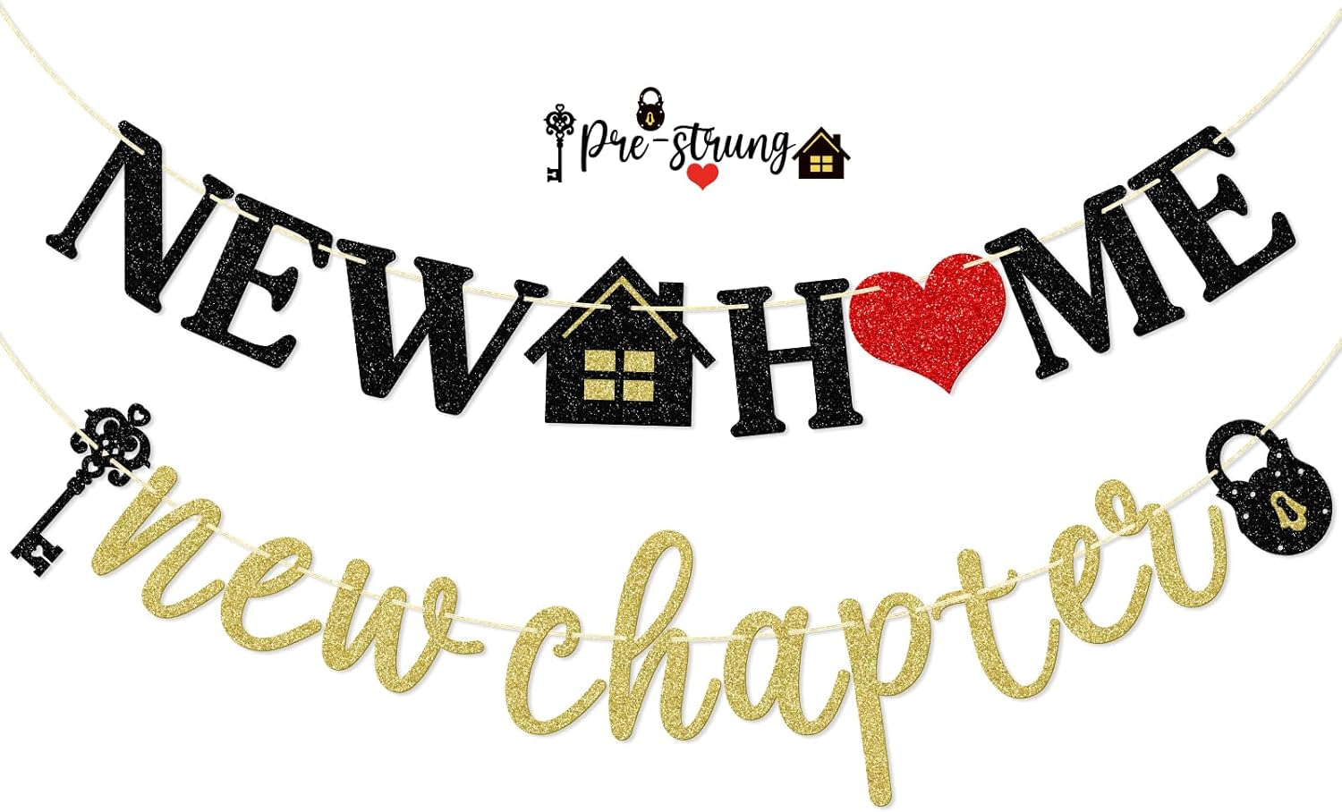 Amazon.com: New Home New Chapter Banner, Pre-strung New Home Banner ...