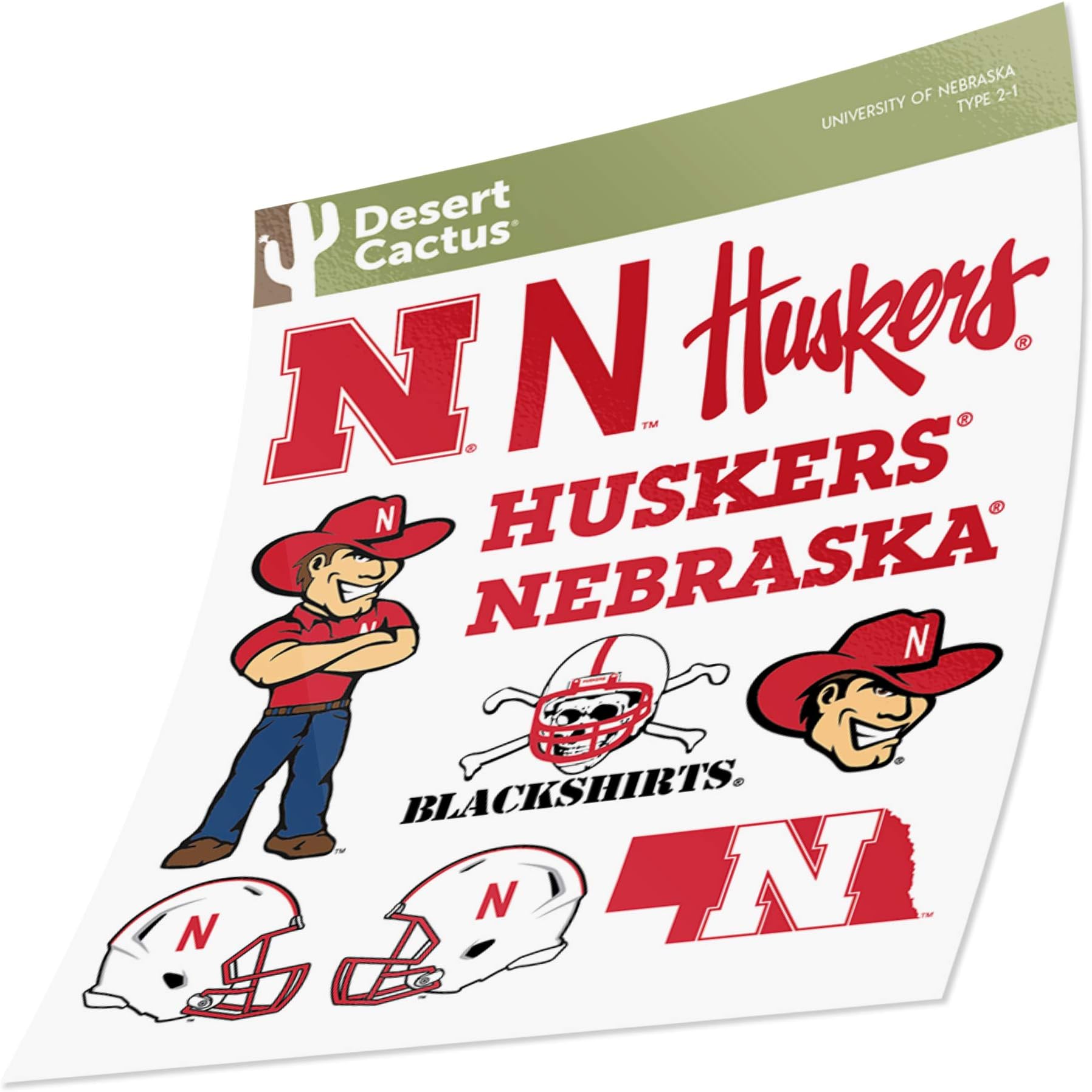Amazon.com: University of Nebraska Mixed 50ct Vinyl Large Deluxe ...
