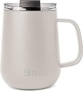 Simple Modern Travel Coffee Mug with Handle | Insulated Stainless Steel ...