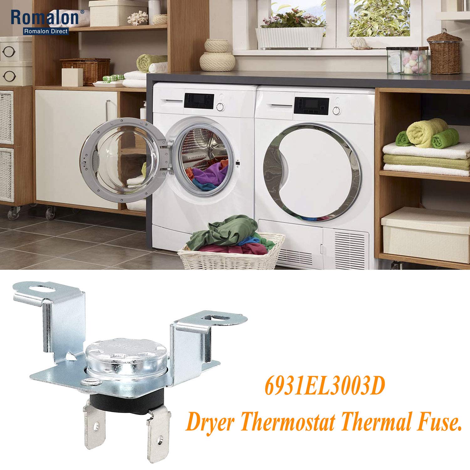 Snapklik.com : 4-Pack 6931EL3003D Dryer Thermostat Thermal Fuse For ...