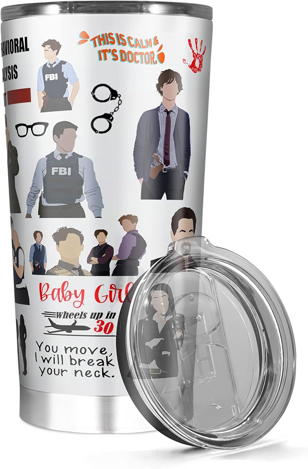 Amazon.com | Stainless Steel Insulated Tumbler 20oz 30oz Criminal Hot ...