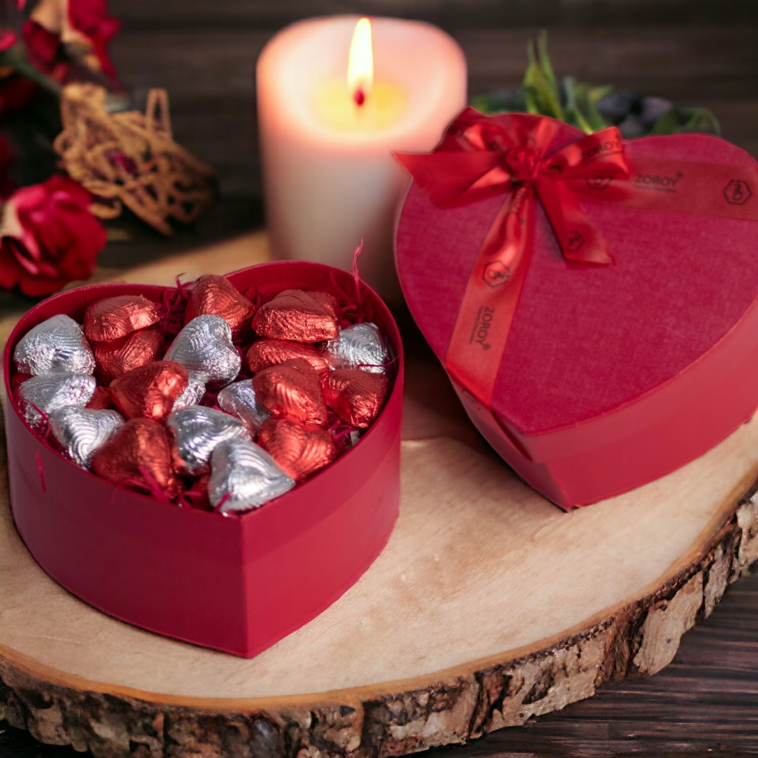 Closed Heart Box Of Chocolates Valentine Heart 1 Pound Of Assorted