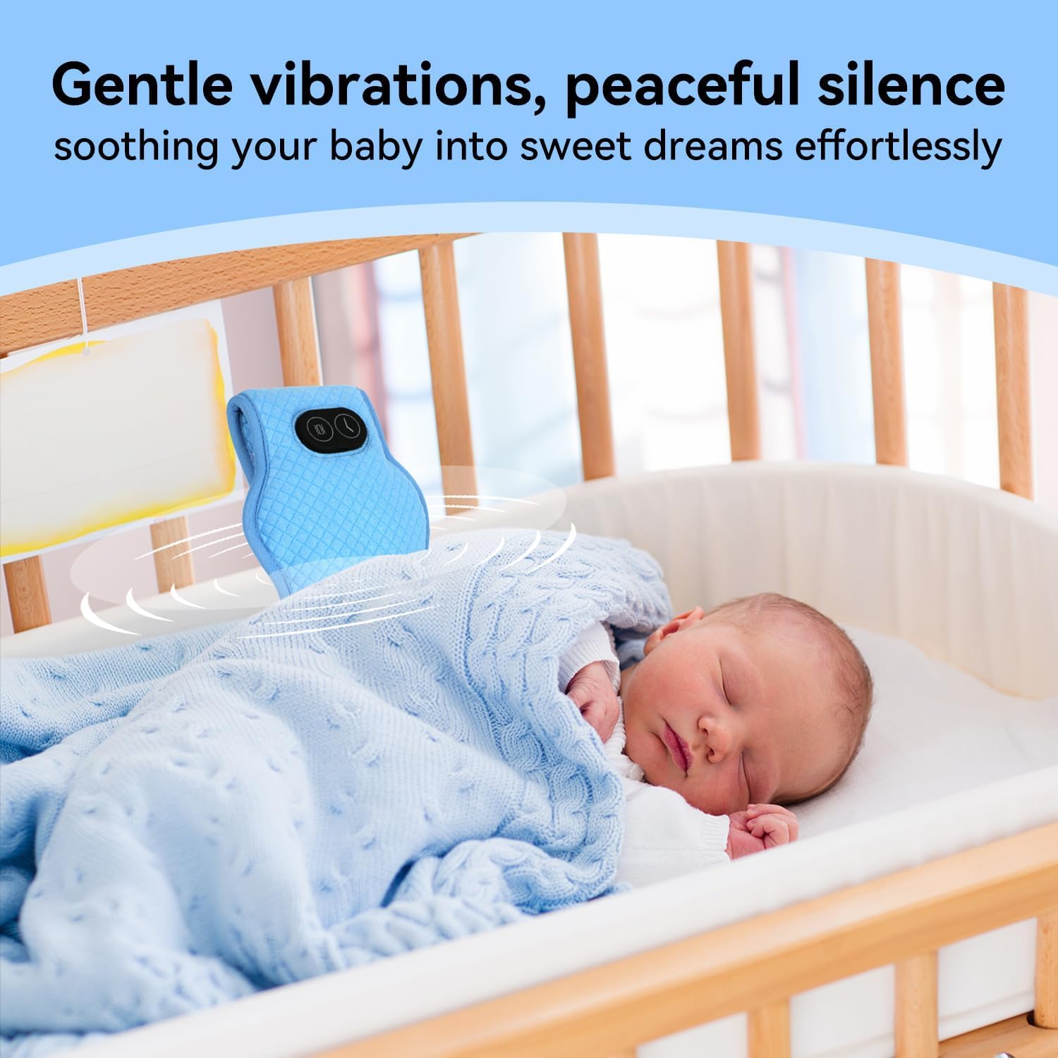 Snapklik.com : Baby Vibrating Sleep Soother, Portable Vibrating Pad