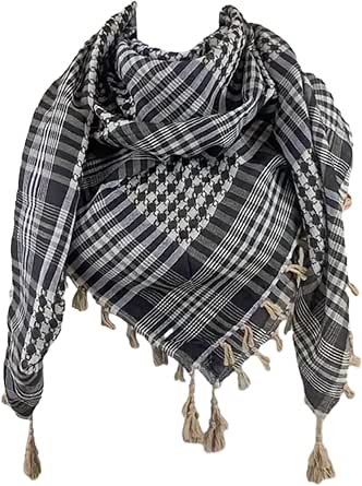 atcdfuw Shemagh Tacticals Desert Scarf BreathableKeffiyeh Scarf Wrap ...