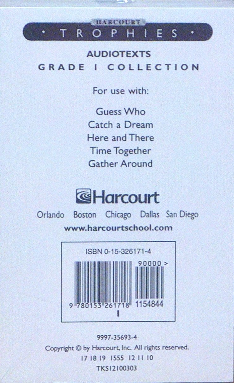 Amazon.com: Trophies Audiotext Cassette Collection Grade 1 (Harcourt ...