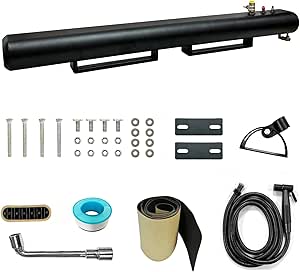 Amazon.com : Just-V Water Tank with Camping Shower 8-Gallon Aluminum ...