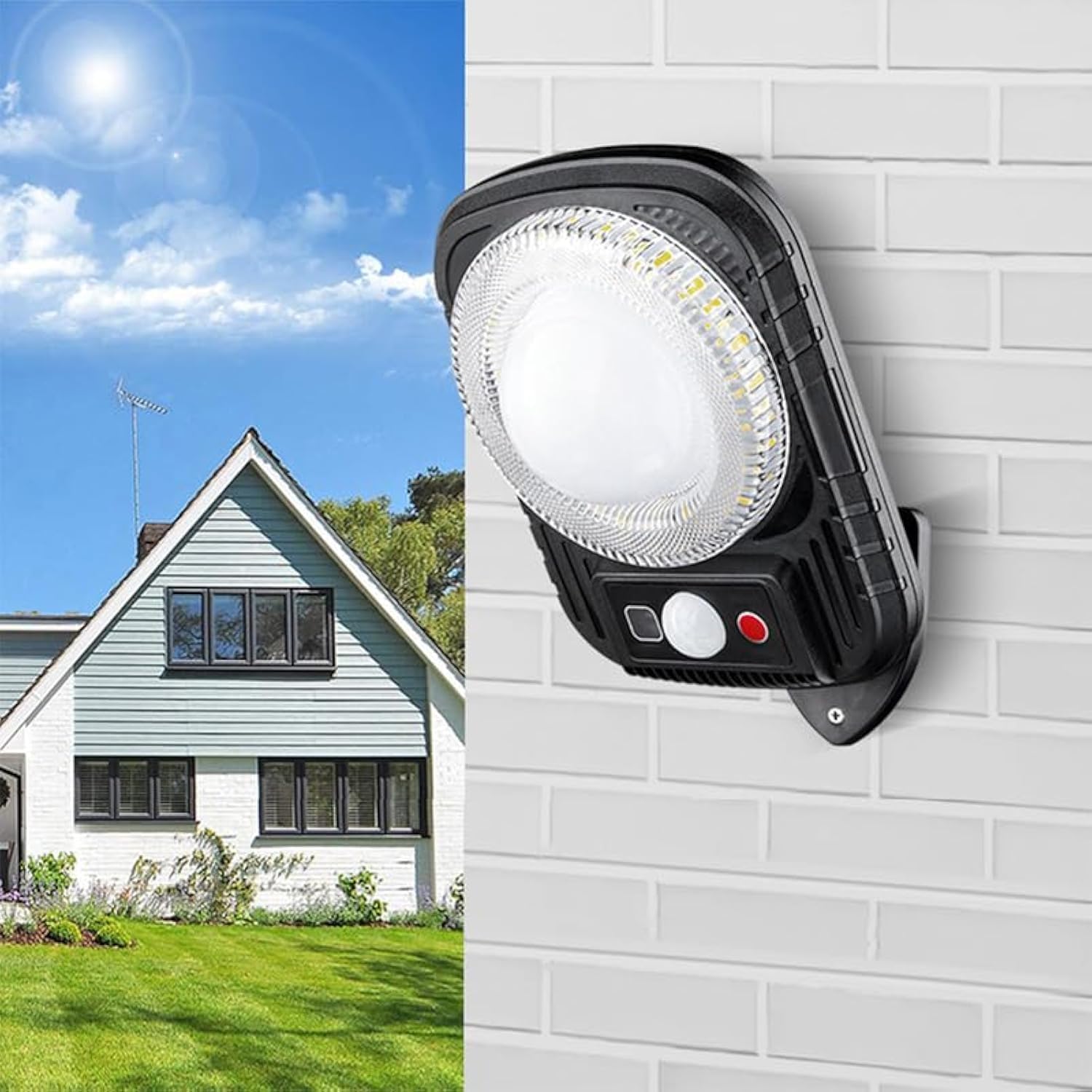 YZYOE Solar Induced Warm Light Street Light, Colorful Atmosphere ...