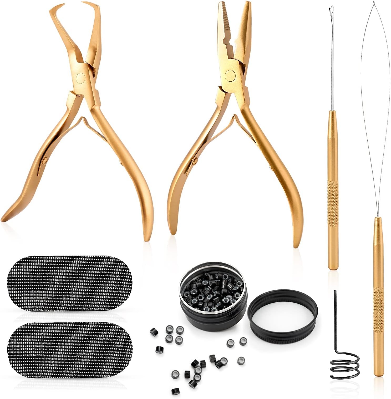 Amazon.com : Gomake Microlinks Hair Extensions Kit, Hair Extension ...