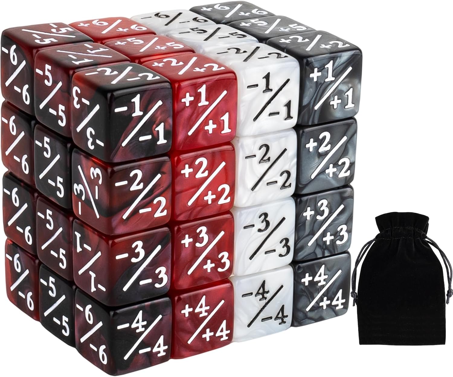 Amazon.com: 48 Pieces Magic Counter Dice Plus 1 MTG Counters Dice Set ...