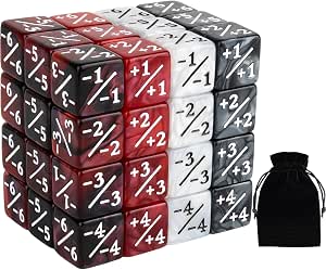 Amazon.com: 48 Pieces Magic Counter Dice Plus 1 MTG Counters Dice Set ...