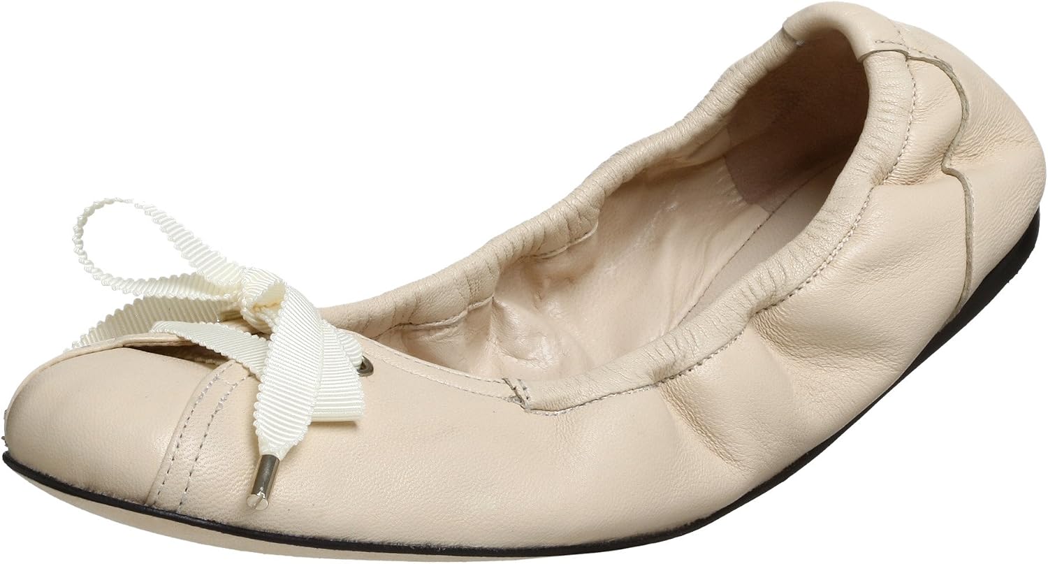 Amazon.com | BALLY Women's Barth Ballerina Flat,Putty,5 M | Flats