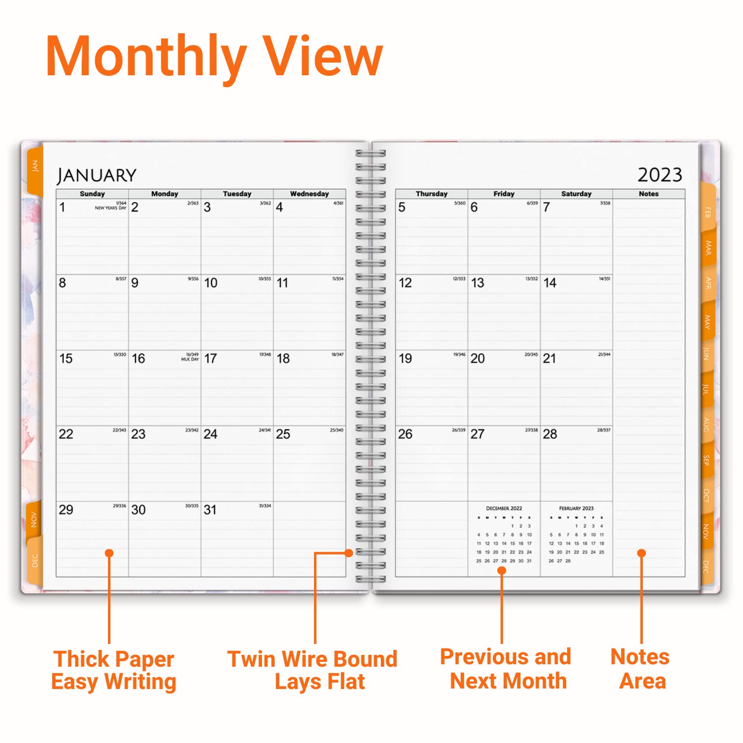 Snapklik.com : CRANBURY Large Planner Book 2025 (Watercolor), Desktop ...
