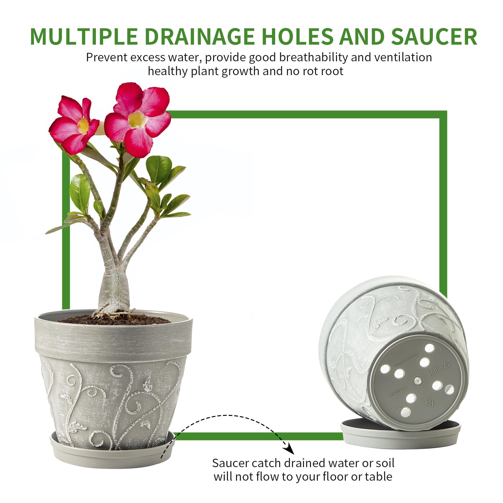 7 Inch Plant Pot Plant Pots Set 2 Pack 8 Inch Planters Indoor Plants 7-inch-plant-pot-plant-pots-set-2-pack-8-inch-planters-indoor-plants