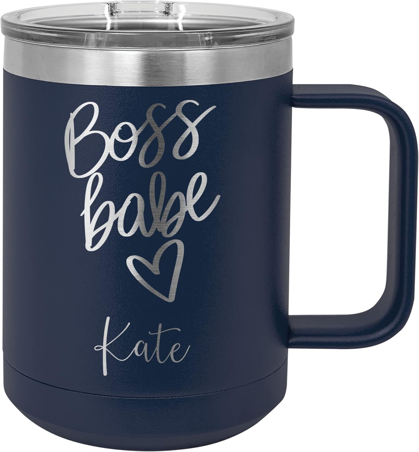 Amazon.com | 15oz Vacuum Insulated Boss Babe Coffee Mug, for Women ...